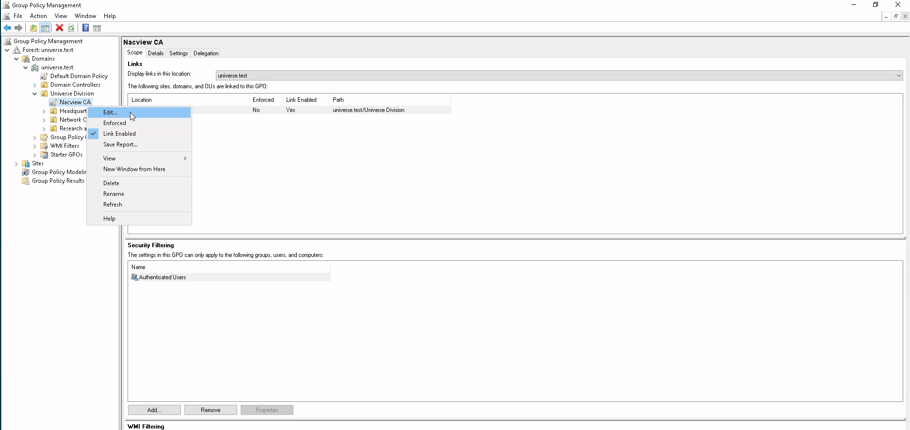 NACVIEW CA via GPO | NACVIEW Documentation